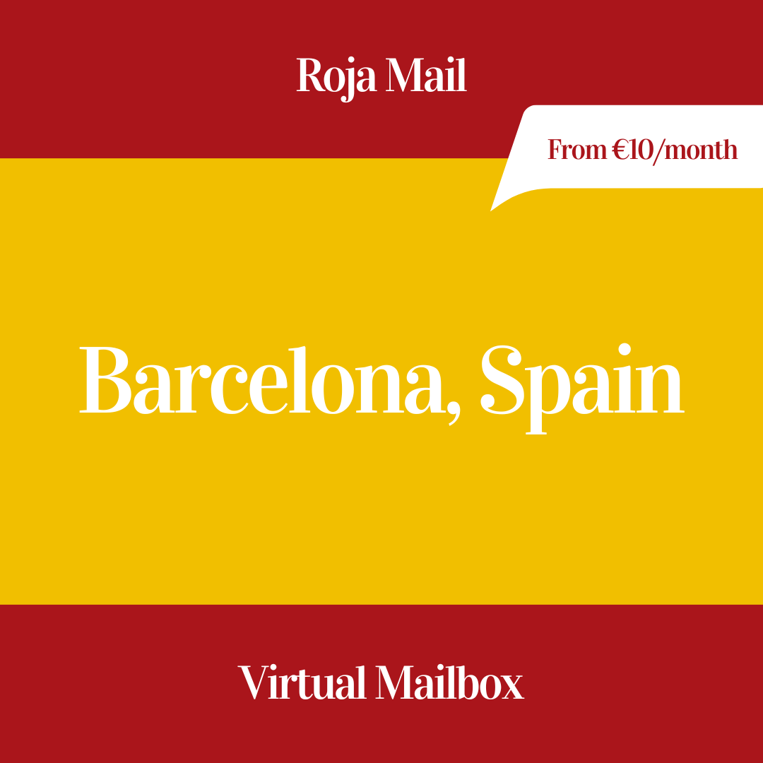 Virtual Mailbox - Barcelona, Spain – Roja Mail 📮